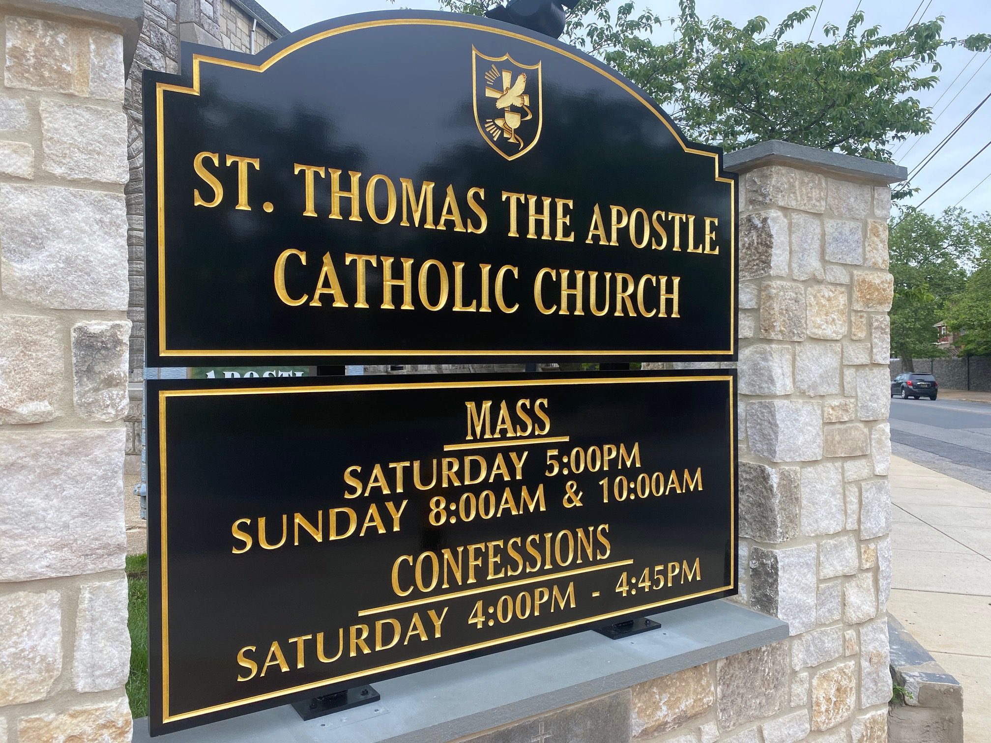 New Church Sign Has Been Installed – Saint Thomas the Apostle